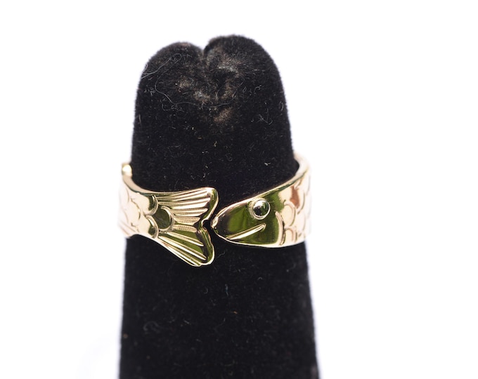 ORIGINAL Fish Ring by Eden Hand Arts - All 14K Gold - Etsy