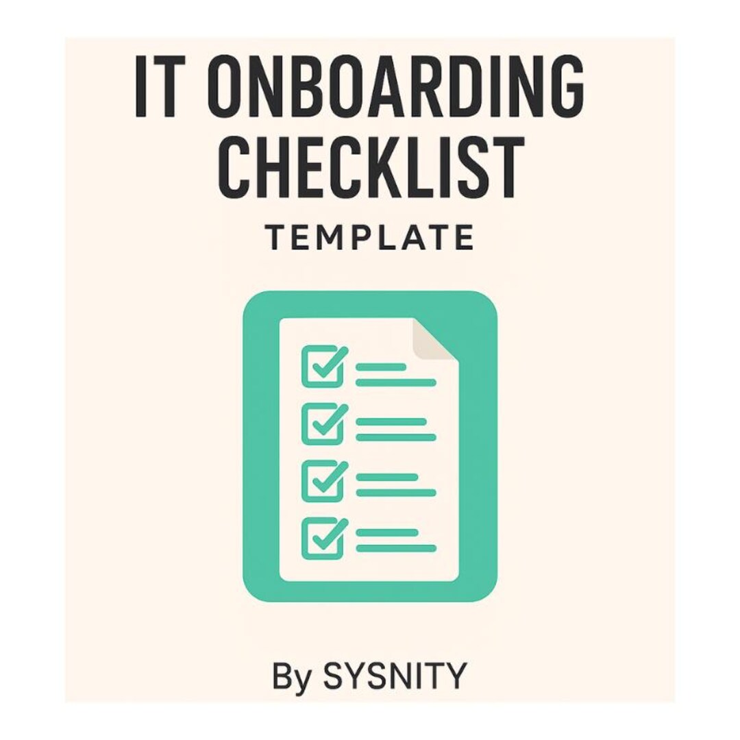 IT Onboarding Checklist – Editable Word & Printable PDF Template for ...