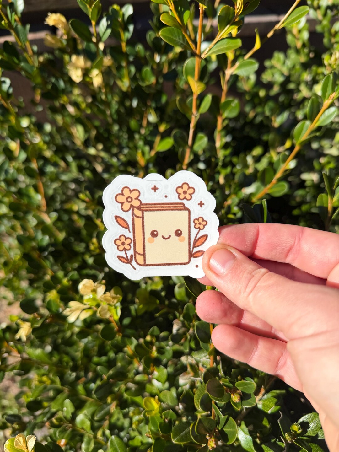 Cute Book Sticker | Cozy Reading Vinyl Sticker | Kawaii Book Lover ...