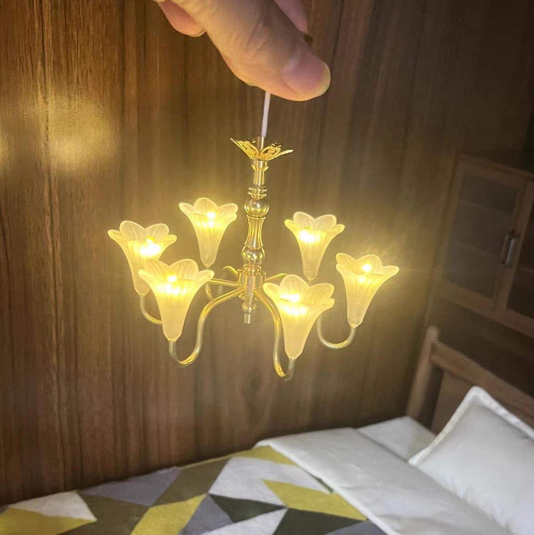 1/6 Scale Miniature Chandelierceiling Light/spot/dome/pendant Light for ...