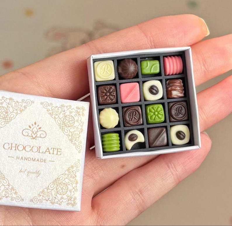 1/6 Scale Miniature Chocolate Gift Set/food/bakery/dessert/snacks - Etsy