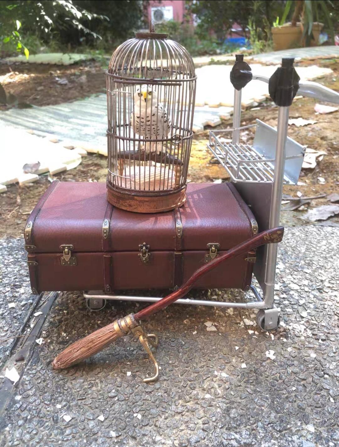 Balck Magic Set/magic School Set With Cart, Suitcase, Owl, Birdcase ...