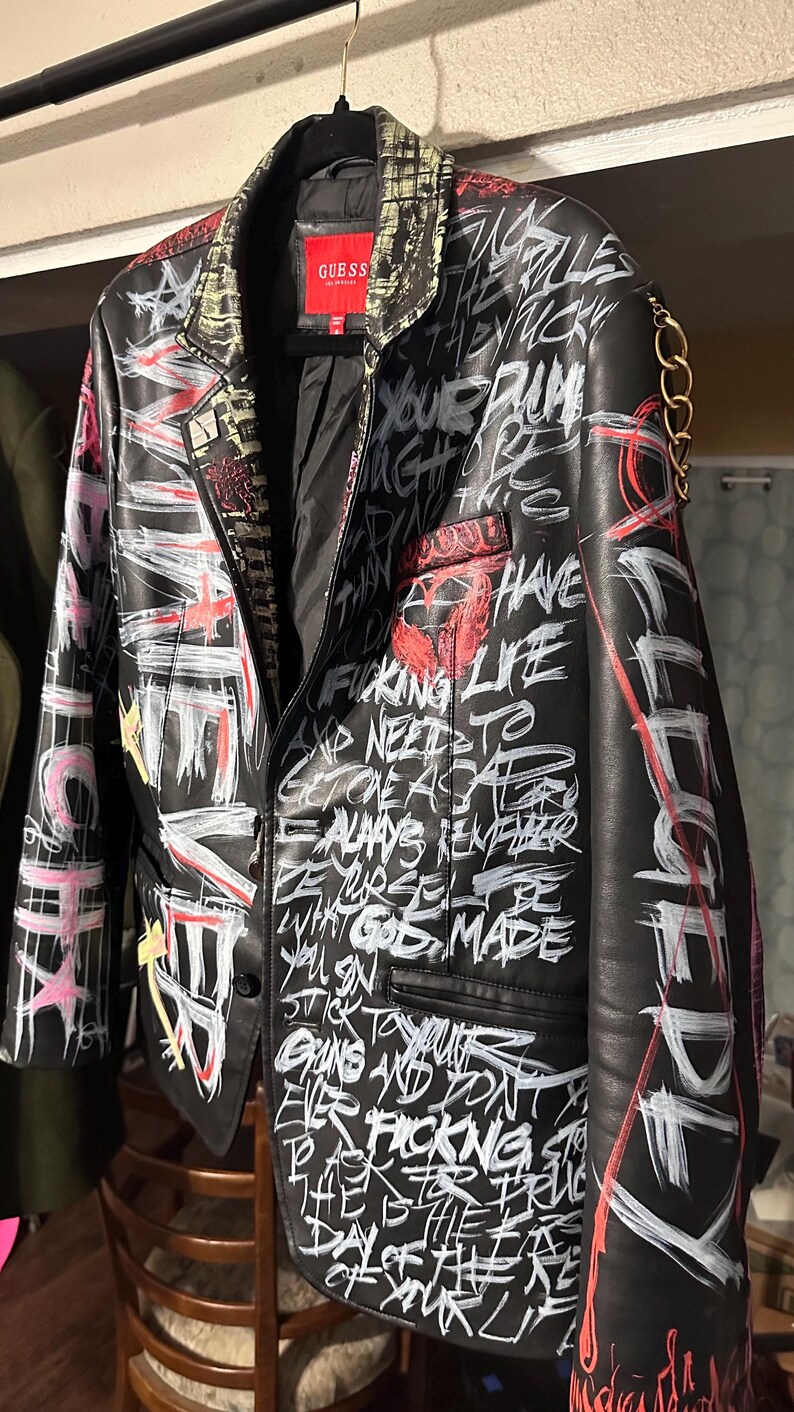 Not Famous Guess Jacket Medium - Designed by Lukas Rossi - Etsy