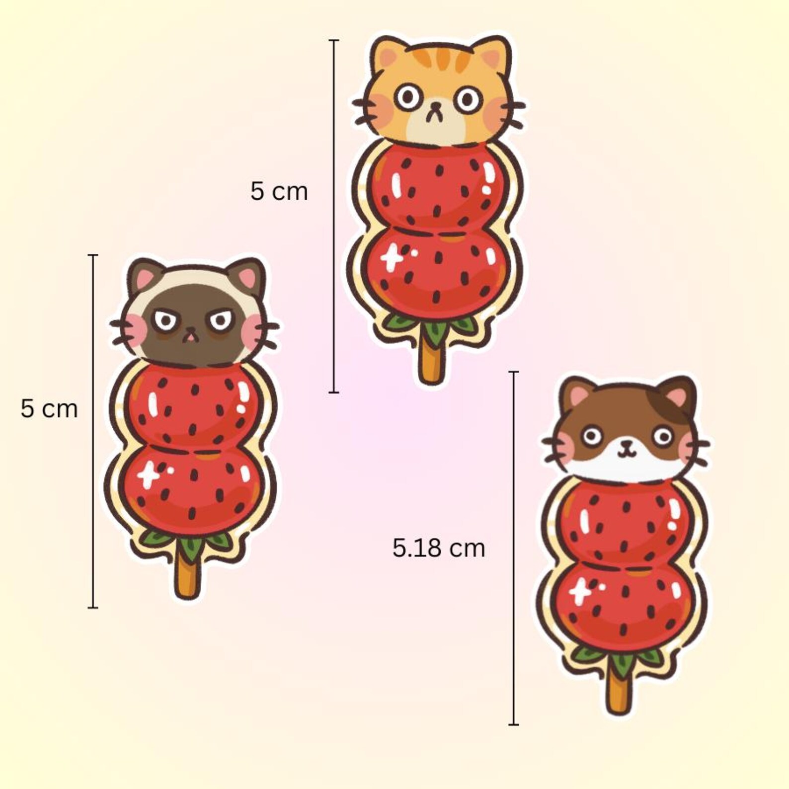 Tanghulu Sticker Set - Etsy