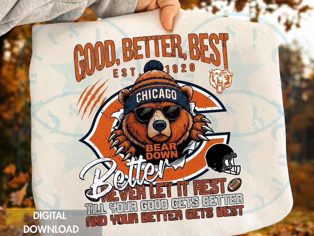 Good Better Best Bear PNG, Motivational Bear Quote PNG, Bear ...