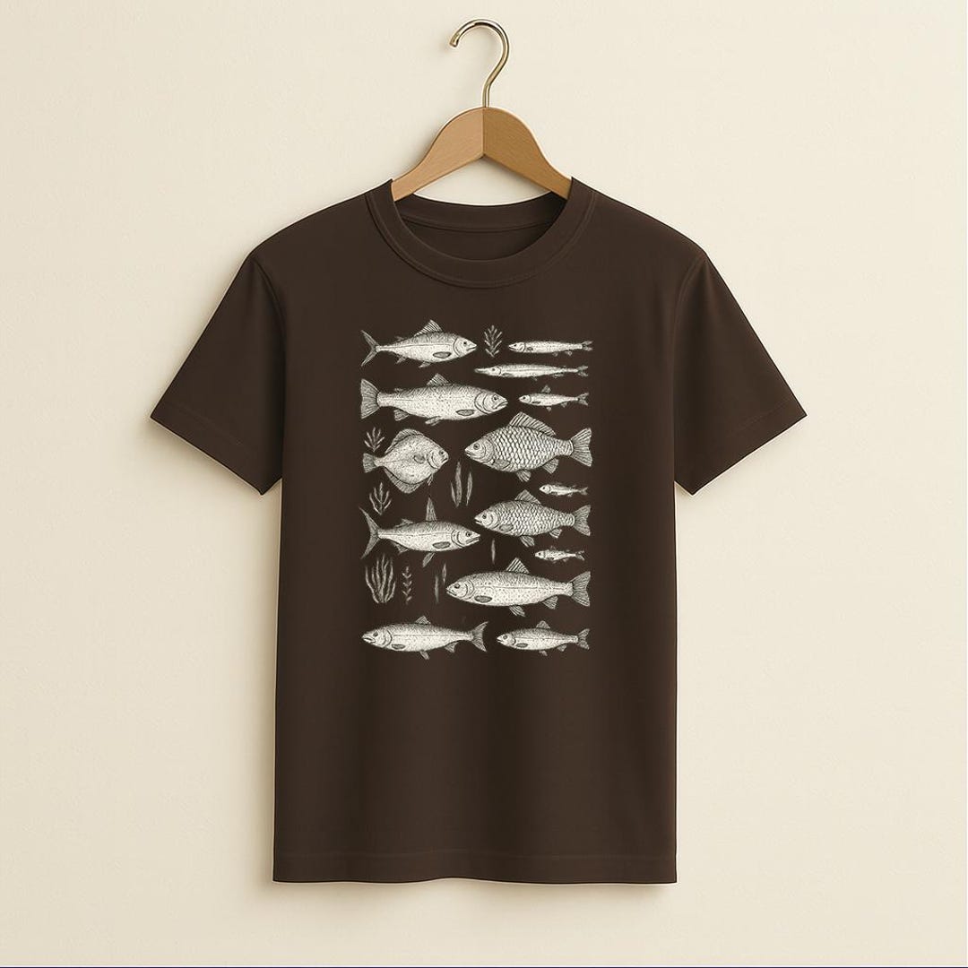 Vintage Fish Tattoo Shirt, 90s Fisherman Comfort Color Shirt, Bass Y2K ...