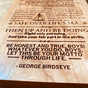 Honest and True Poem Engraved in Wood - Etsy