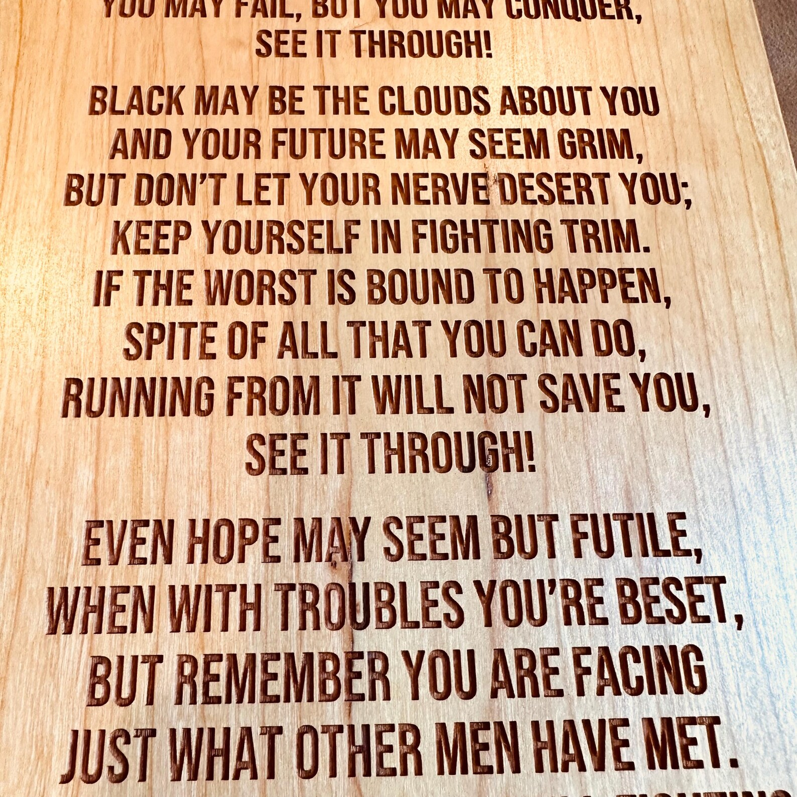 See It Through Poem by Edgar A. Guest Engraved Wood Sign - Etsy