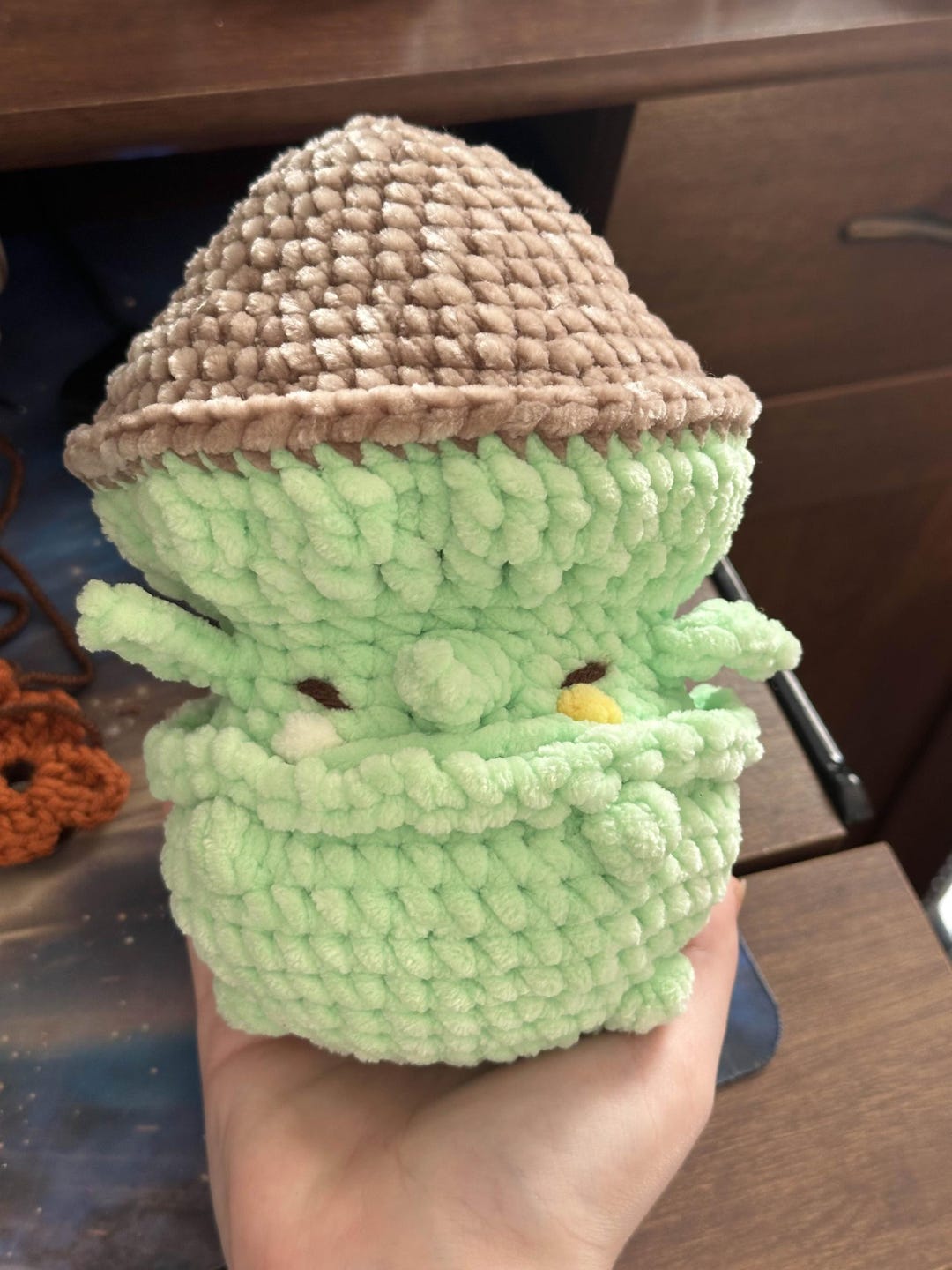 Crochet Goblin Mushroom | Handmade Fantasy Amigurumi | Weighted Plushie ...