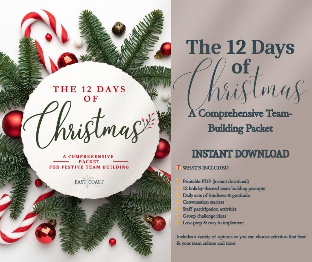 The 12 Days of Christmas – A Comprehensive Team-building Packet ...