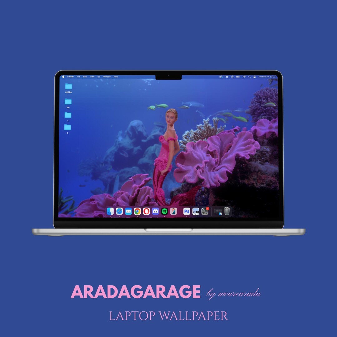 Mermaid Laptop Wallpaper – Desktop Background (digital Download ...