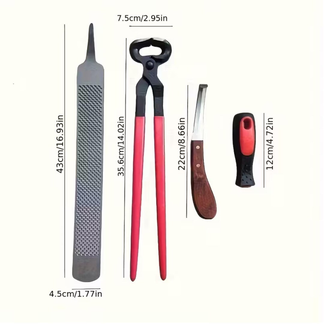 Stainless Farrier Tool Set: Horse Hoof Trimming Kit - 3pcs - Etsy