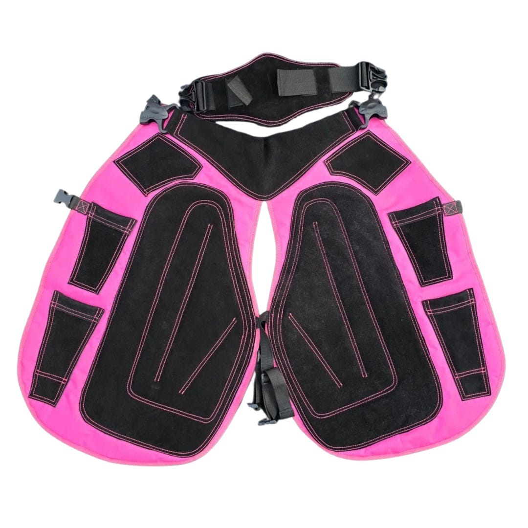 Leather Farrier Pink Apron | Blacksmith Chaps for Hoof Care, Shoeing ...