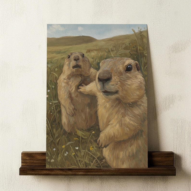 Let Him Cook Meme Art Print, Funny Marmot Poster, Viral Internet Wall ...
