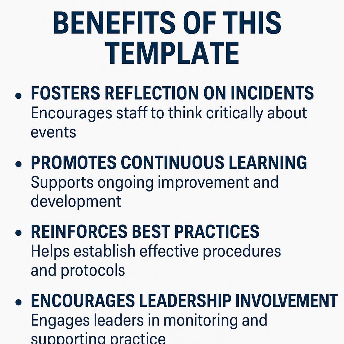 Learning From Incidents Supervision Template | Editable Word + Bonus ...