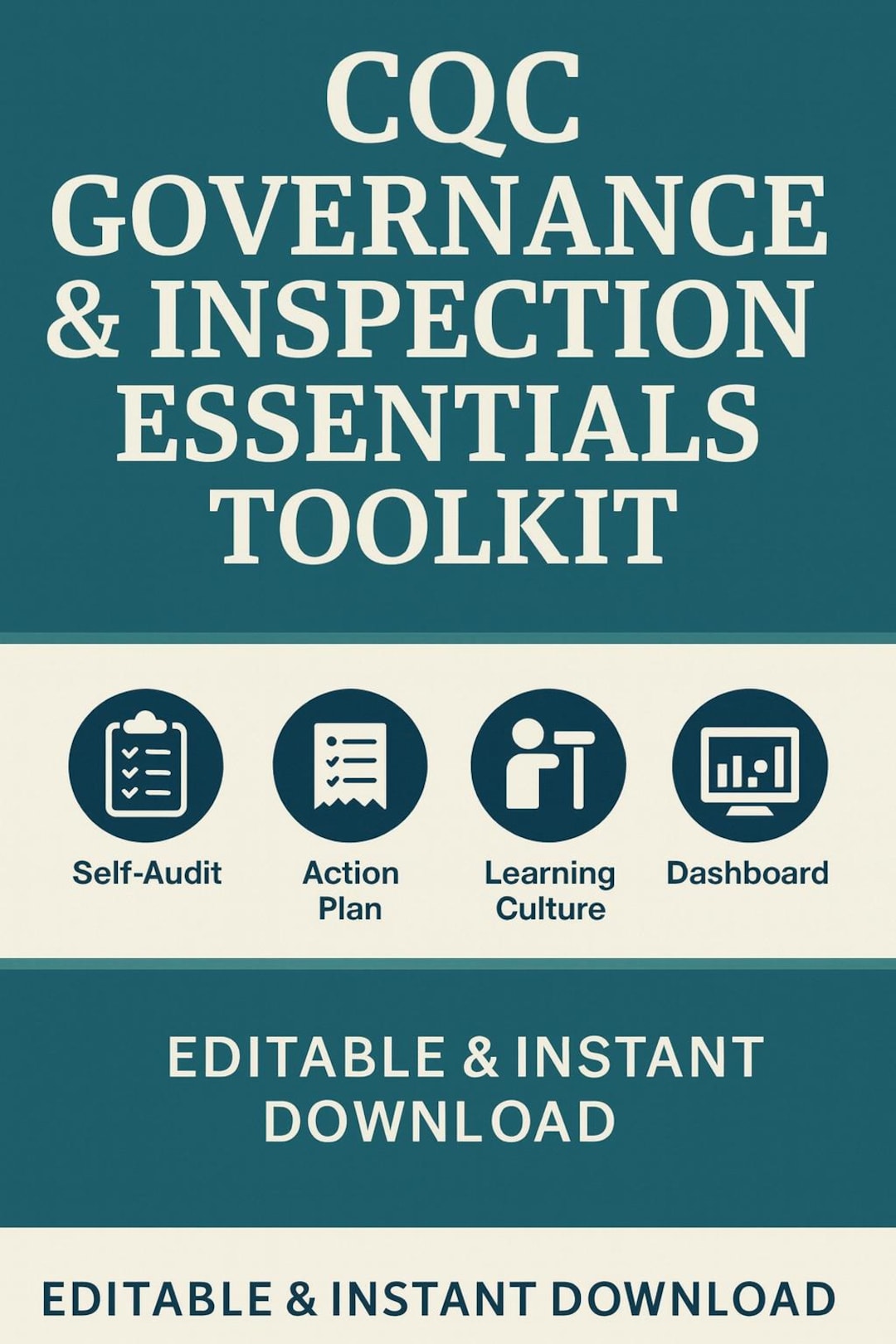 CQC Governance & Inspection Essentials Toolkit | Self-audit, Learning ...