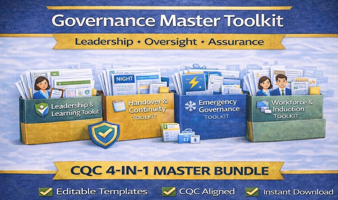 CQC Governance & Assurance Master Toolkit | Senior Leaders, Oversight ...