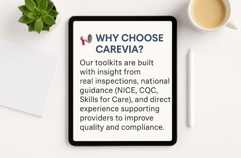 CQC PIR Evidence Template & Manager’s Guide | Editable Care Home ...