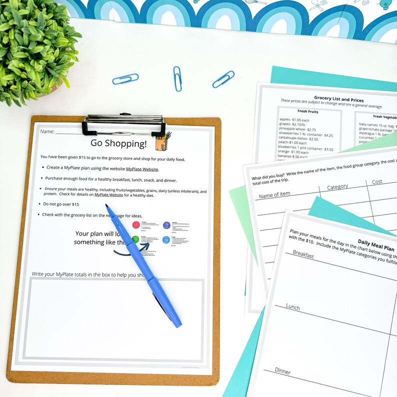 Nutrition Worksheets for Teen Life Skills - Go Shopping Nutrition ...
