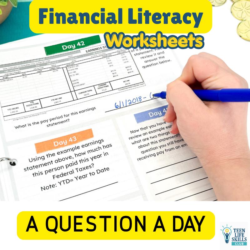 Financial Literacy Workbook for Teens | Budgeting & Money Skills | High ...