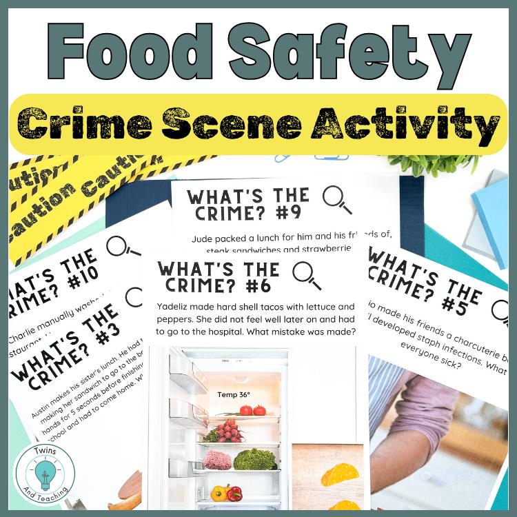 Food Safety Crime Scene Activity, Teen Life Skills (PDF Download) - Etsy