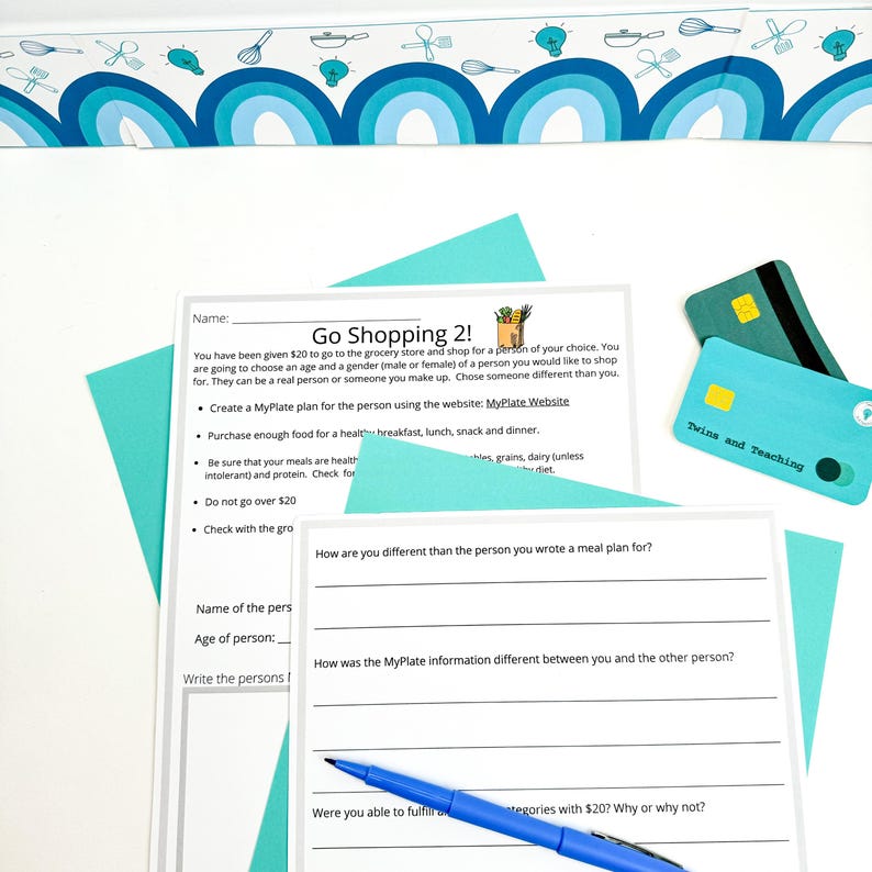 Myplate Meal Planning Activity – Teen Nutrition & Budgeting (printable ...