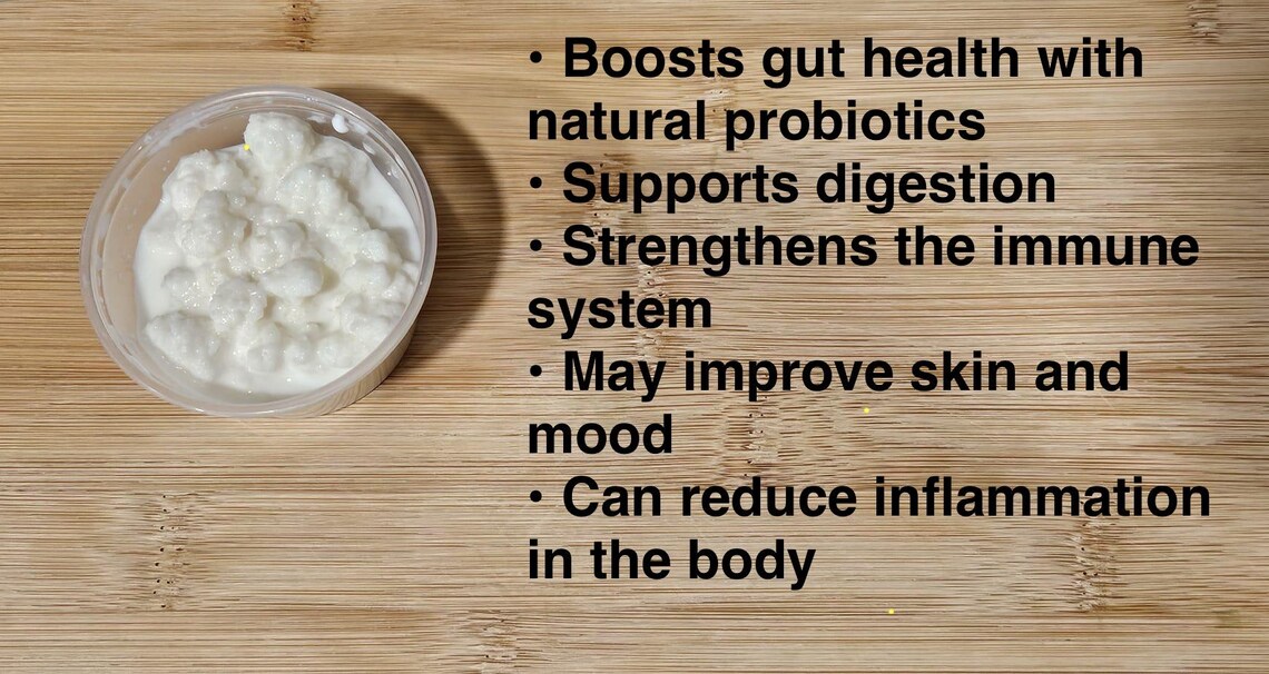 Organic Milk Kefir, Gut Health Support, Live Milk Kefir Grains ...