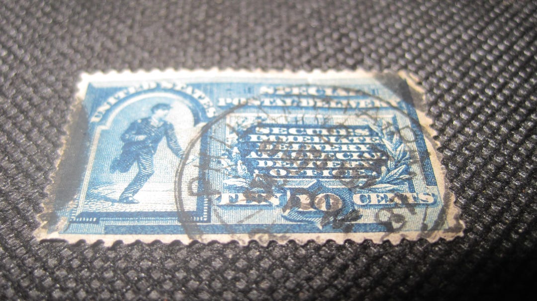 US Postage First Special Delivery Stamp 1885 Ten Cents Used. FREE ...