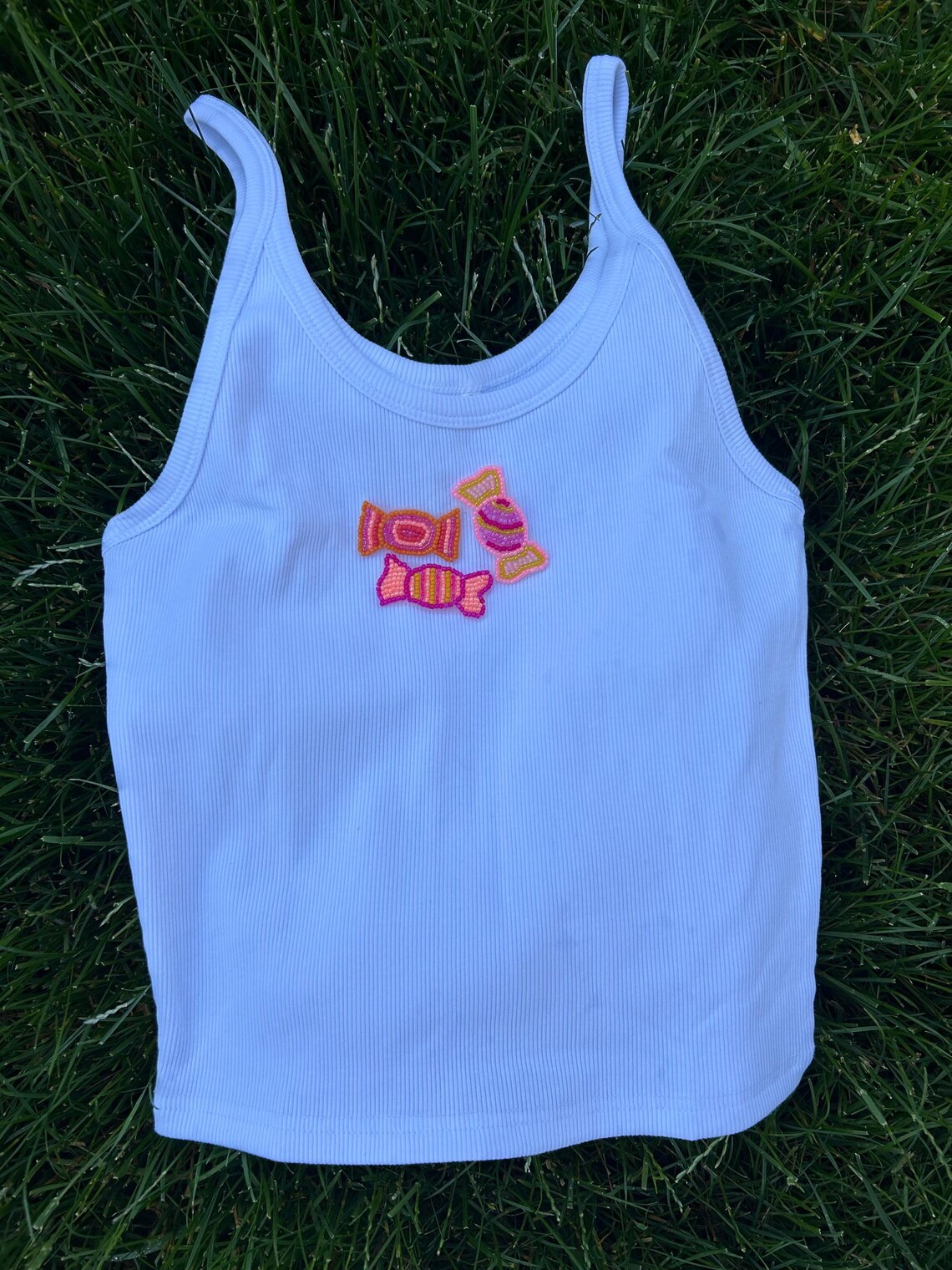 Hand Beaded Embroidery Tank Top - Etsy