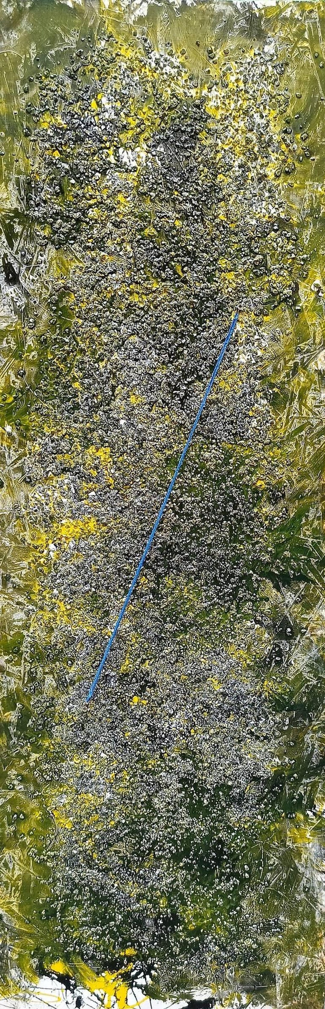 Tension, Abstract Painting With Paint and Recycled Material - Etsy