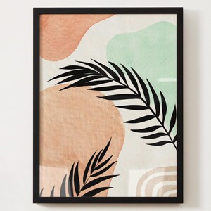 Boho Abstract Wall Art Printable | Neutral Earth Tone Digital Download ...
