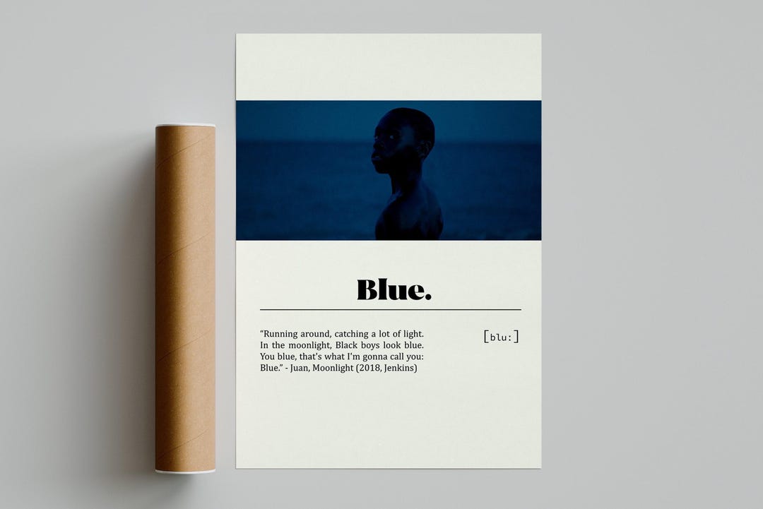 Moonlight Poster | Blue Movie Poster | Minimalist Movie Poster ...