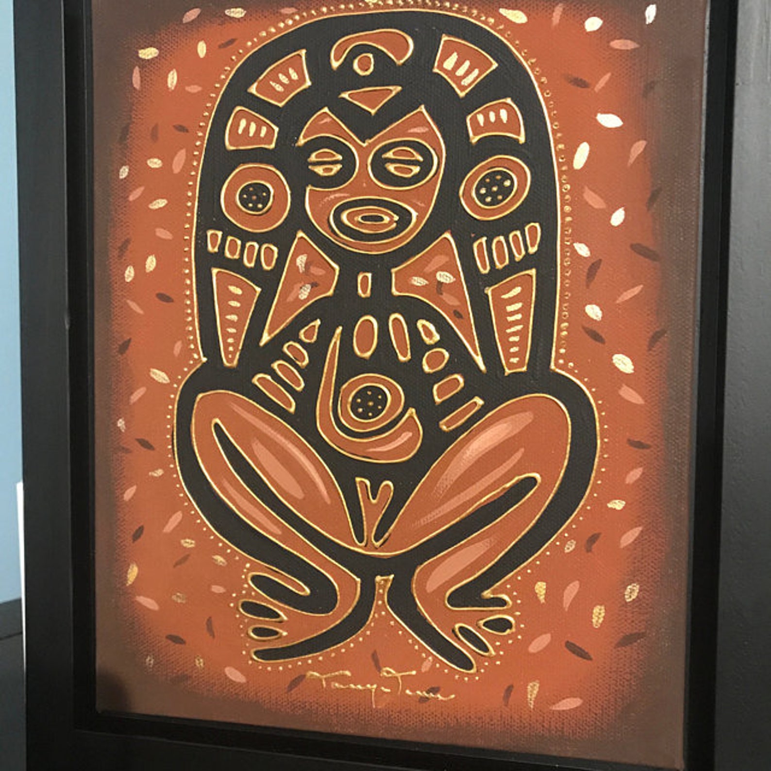 Atabey Taino Goddess Original Painting Taino Symbol of Puerto Rico ...