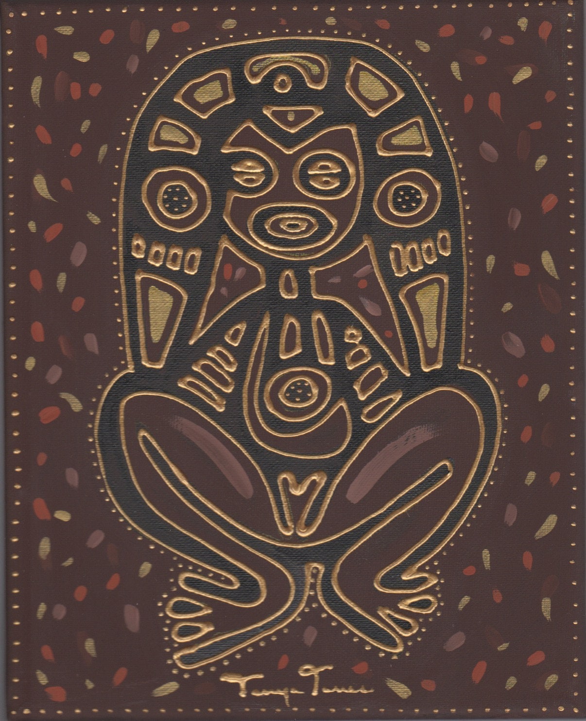 Atabey Taino Goddess Original Painting Taino Symbol of Puerto - Etsy Canada
