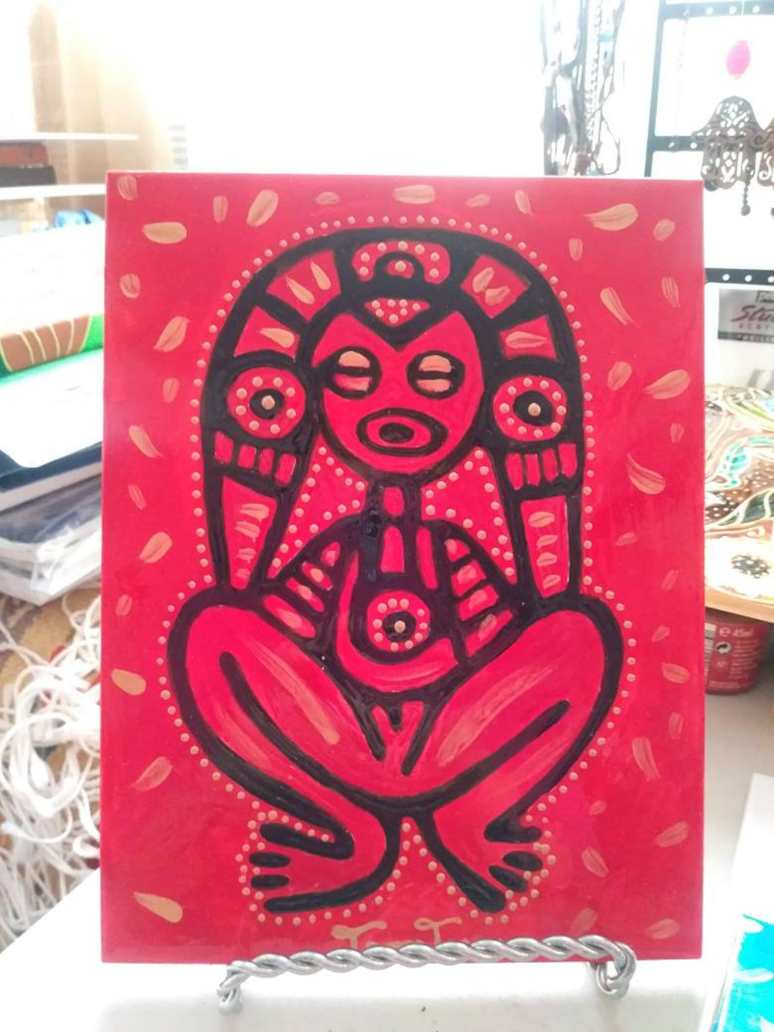 Atabey Taino Goddess Original Painting Taino Symbol of Puerto Rico ...