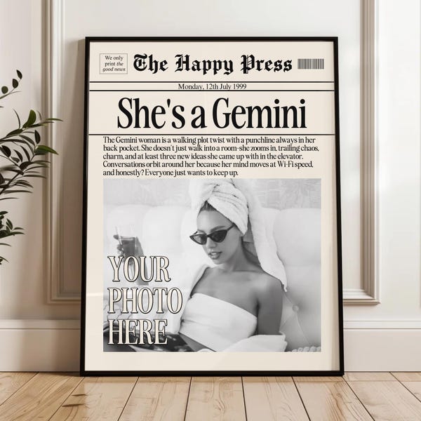 Gemini Poster Frame - Etsy