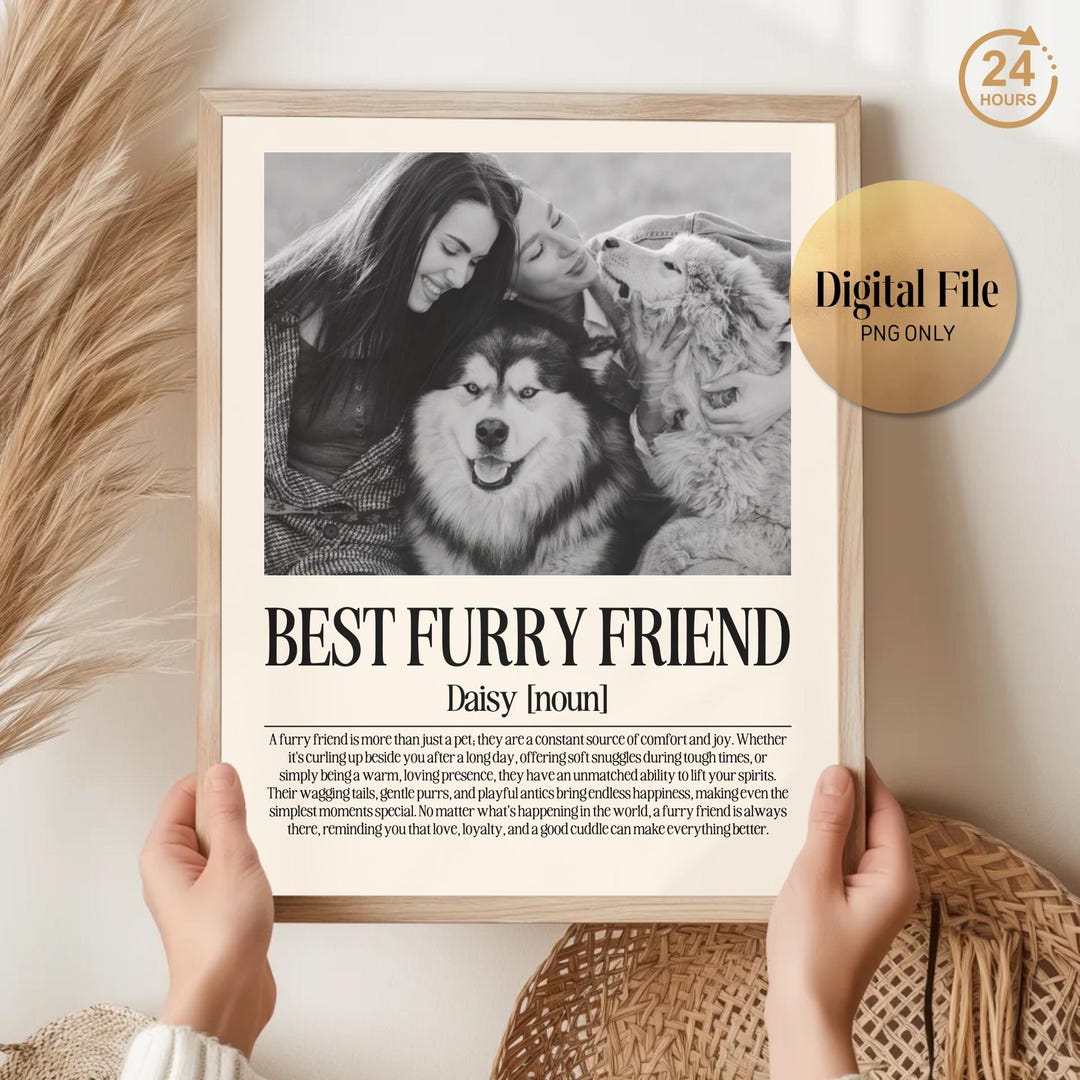 DIGITAL FILE Personalized Pet Definition Poster: Custom Dog & Cat Wall ...