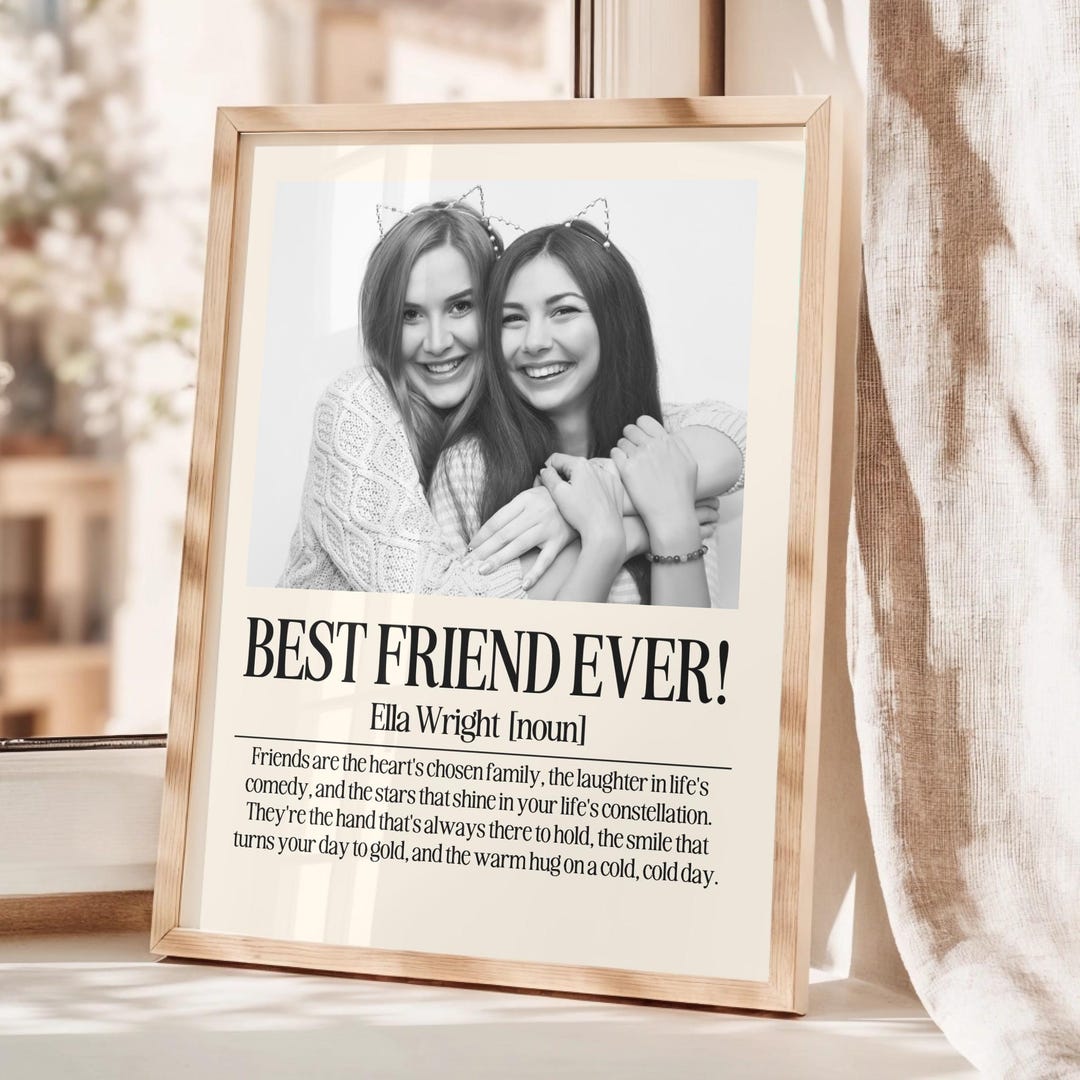 Personalized Friend Definition Print: Custom Friendship Gift - Etsy