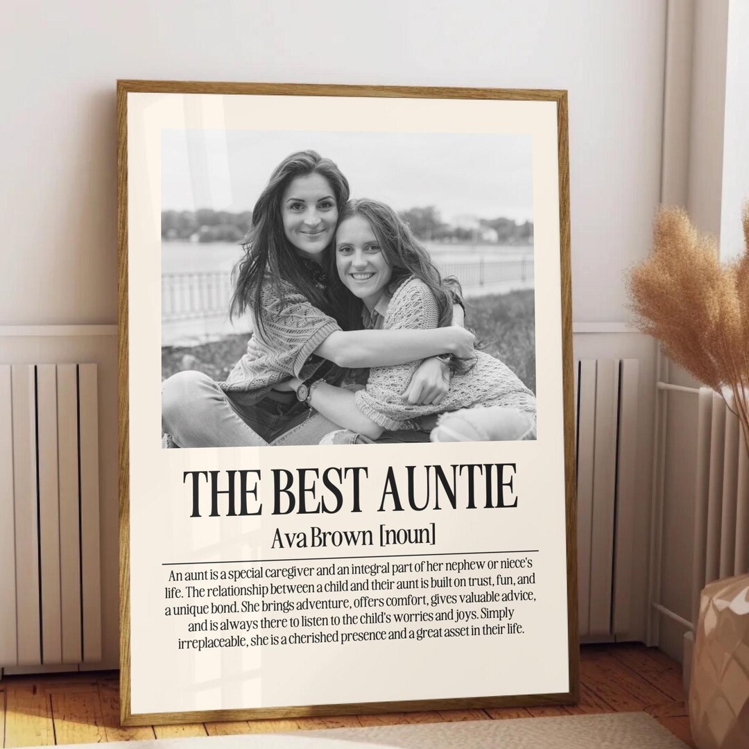 Personalized Aunt Definition Print, Custom Auntie Wall Art - Etsy