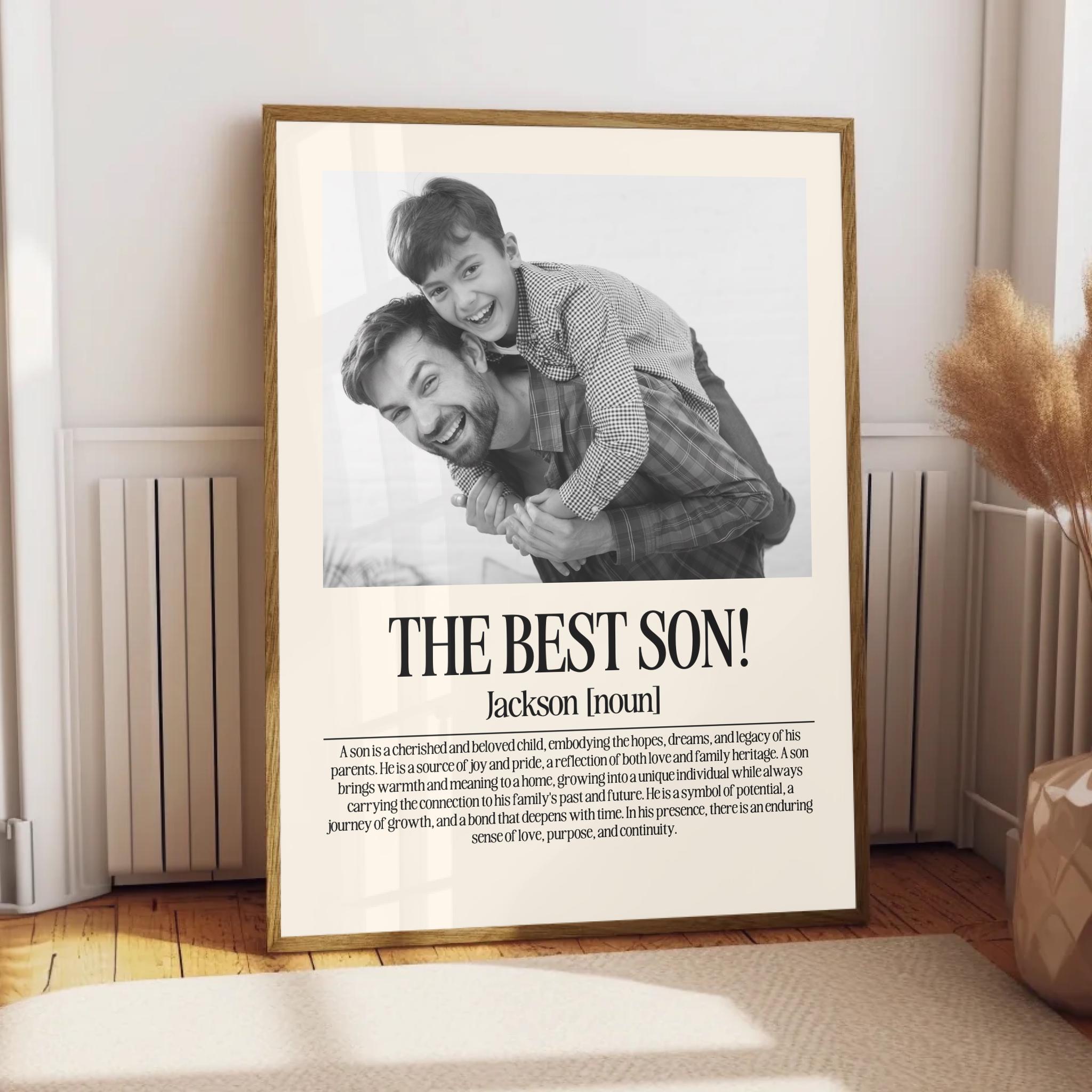 Personalized Son Definition Print: Custom Wall Art, Inspirational Teen ...