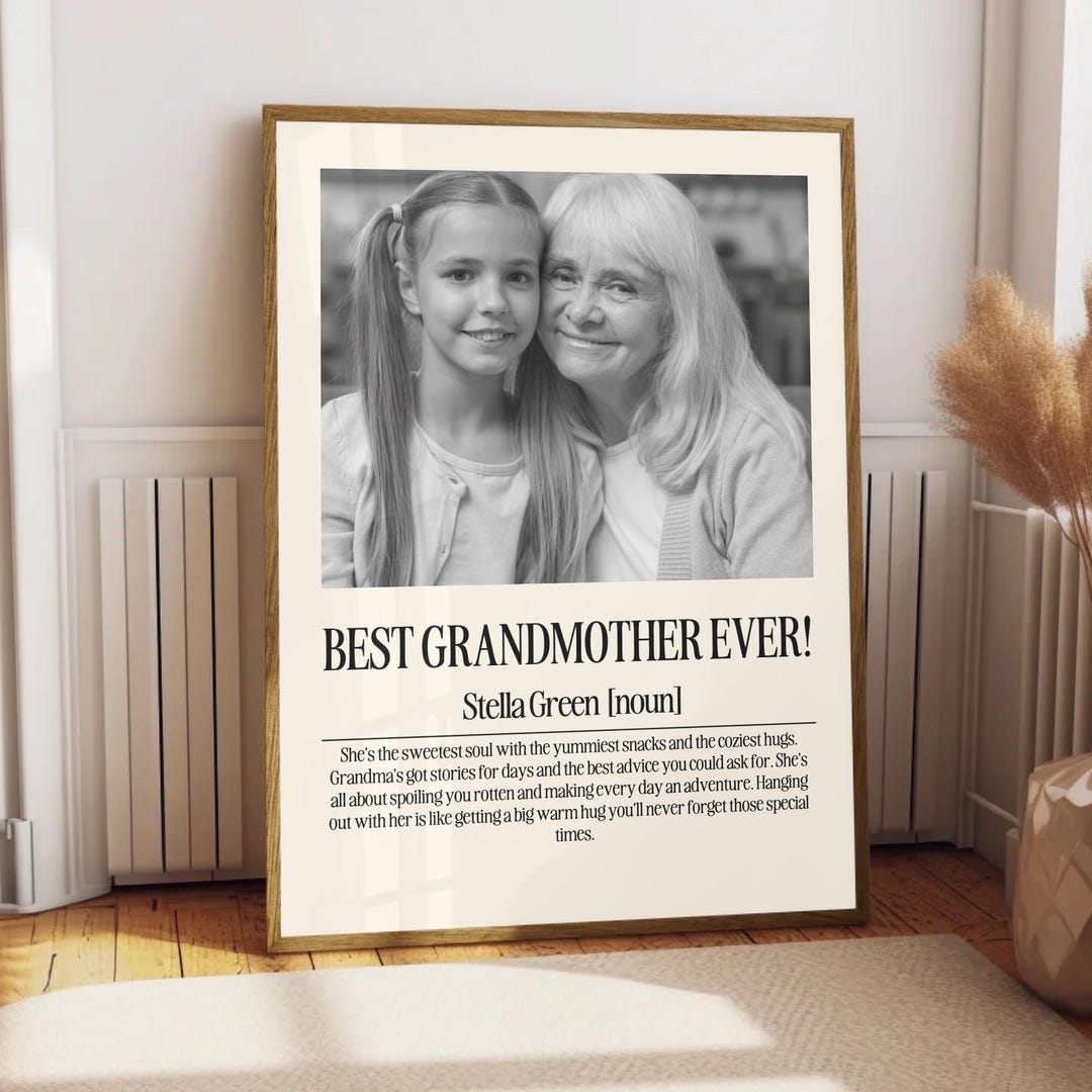 Custom Grandma Definition Print: Personalized Grandmother Gift - Etsy
