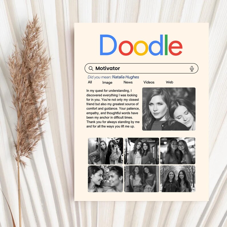 Personalized Best Friend Photo Collage: Custom Birthday Friendship Wall ...