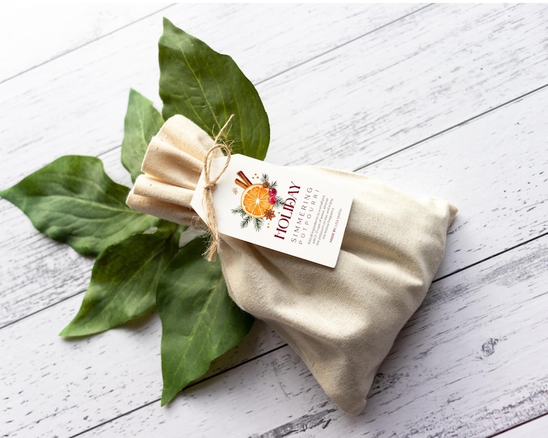 Holiday Simmering Potpourri Gift Tag Template | Christmas Simmer Pot ...