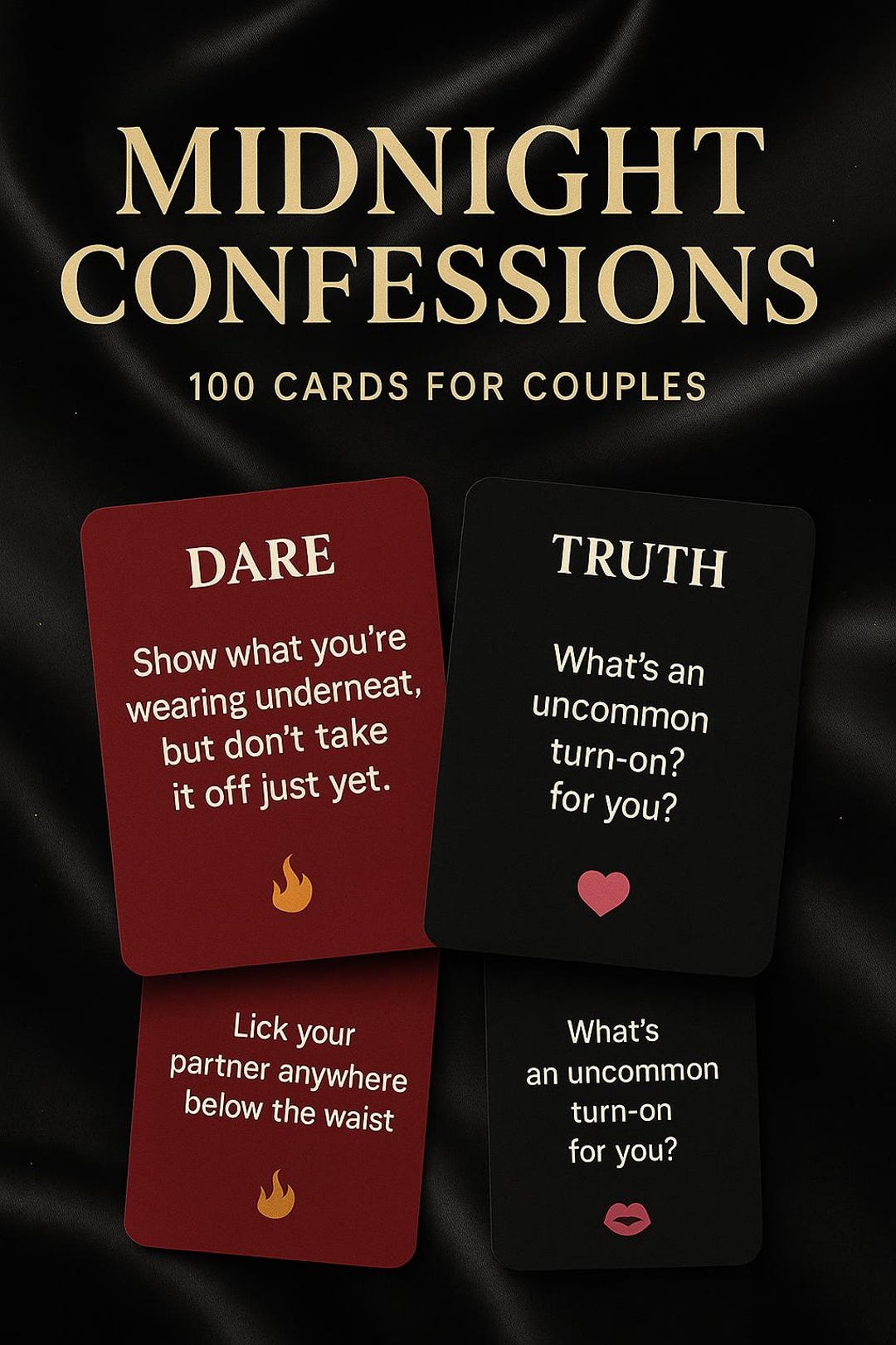 Midnight Confessions – 100 Cards for Couples - Digital Download - Date ...