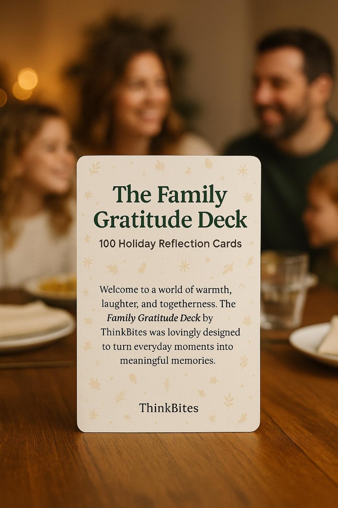 The Family Gratitude Deck | 100 Holiday Reflection Cards | Printable ...