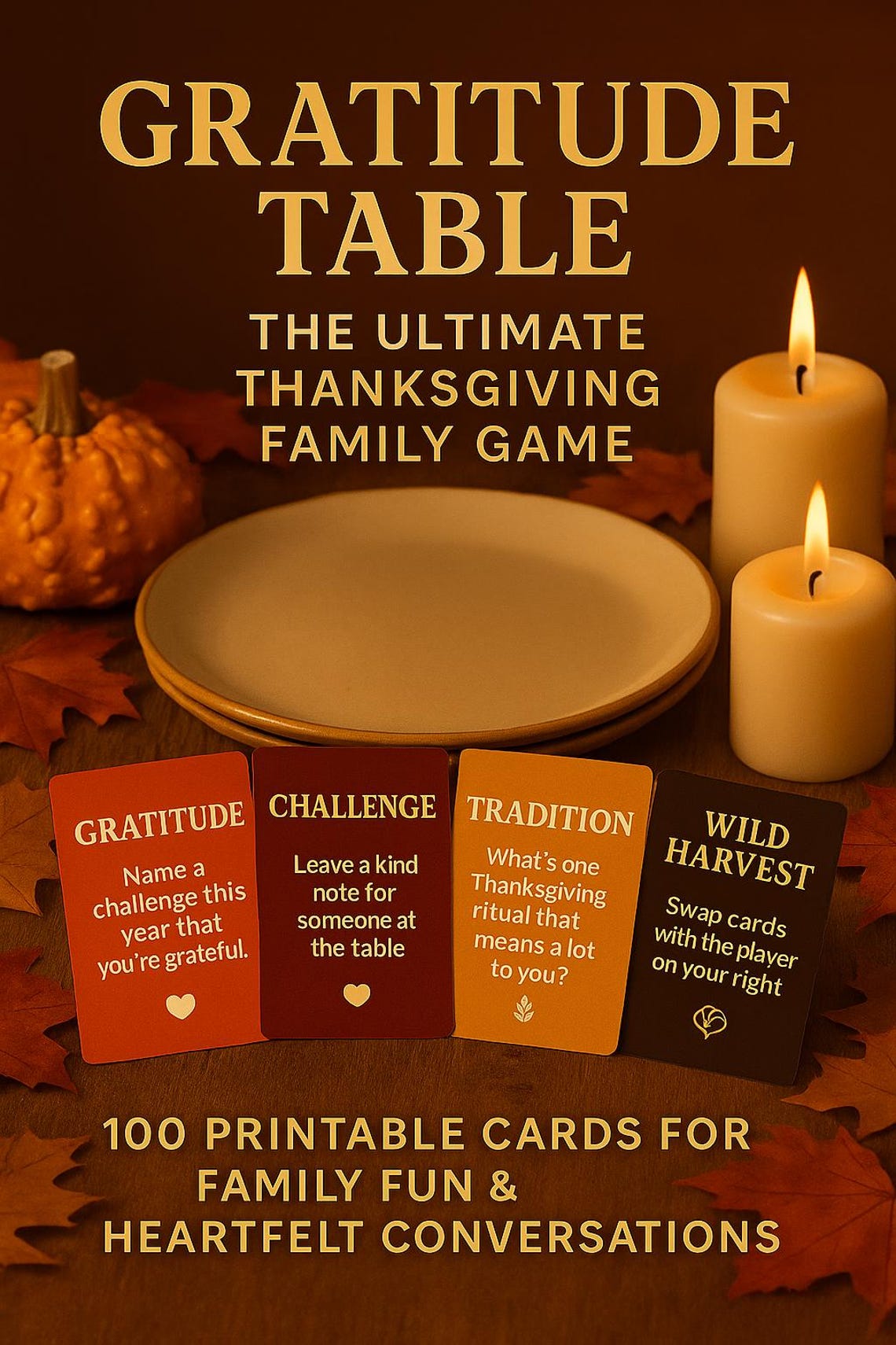 Gratitude Table – the Ultimate Thanksgiving Family Game - Digital ...