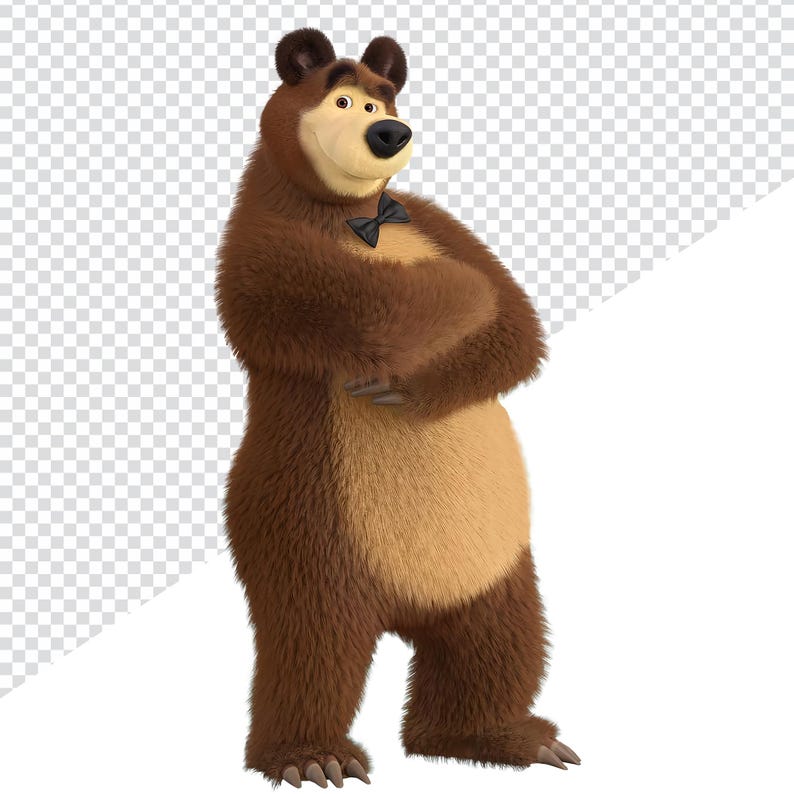 Masha and the Bear 105 Images, PNG, Alphabet, Masha's Birthday, Instant ...