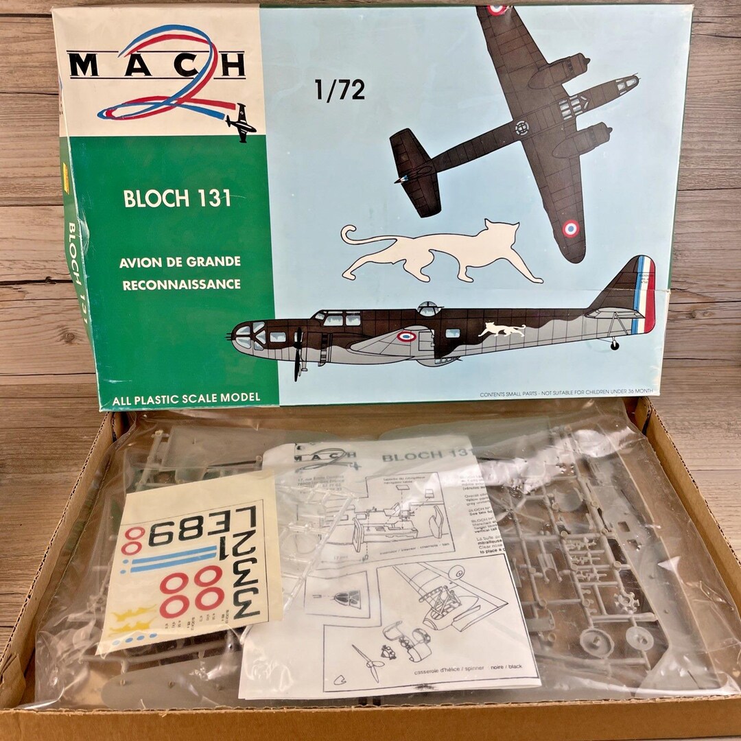 Mach 2 Models Injection Moulded 1/72 Bloch 131 French WWII Medium ...