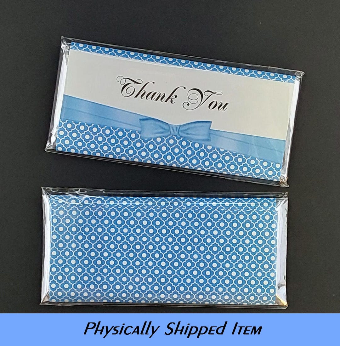 Candy Bar Wrappers - Wrapper Set - Thank You (wrapper + Foil Pouch ...