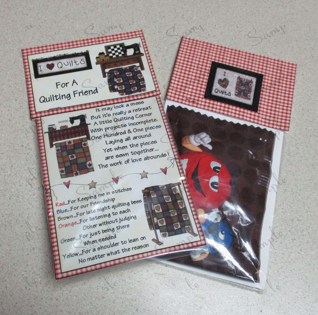 Quilting Friend M&m's Treat Packet Sets: (toppers, Inserts, Bags - No ...
